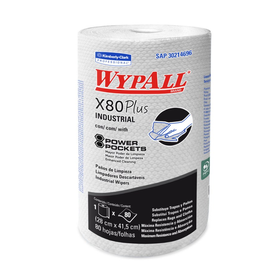 WypAll® X80 Plus com Power Pockets - Neoclean - Produtos de Limpeza